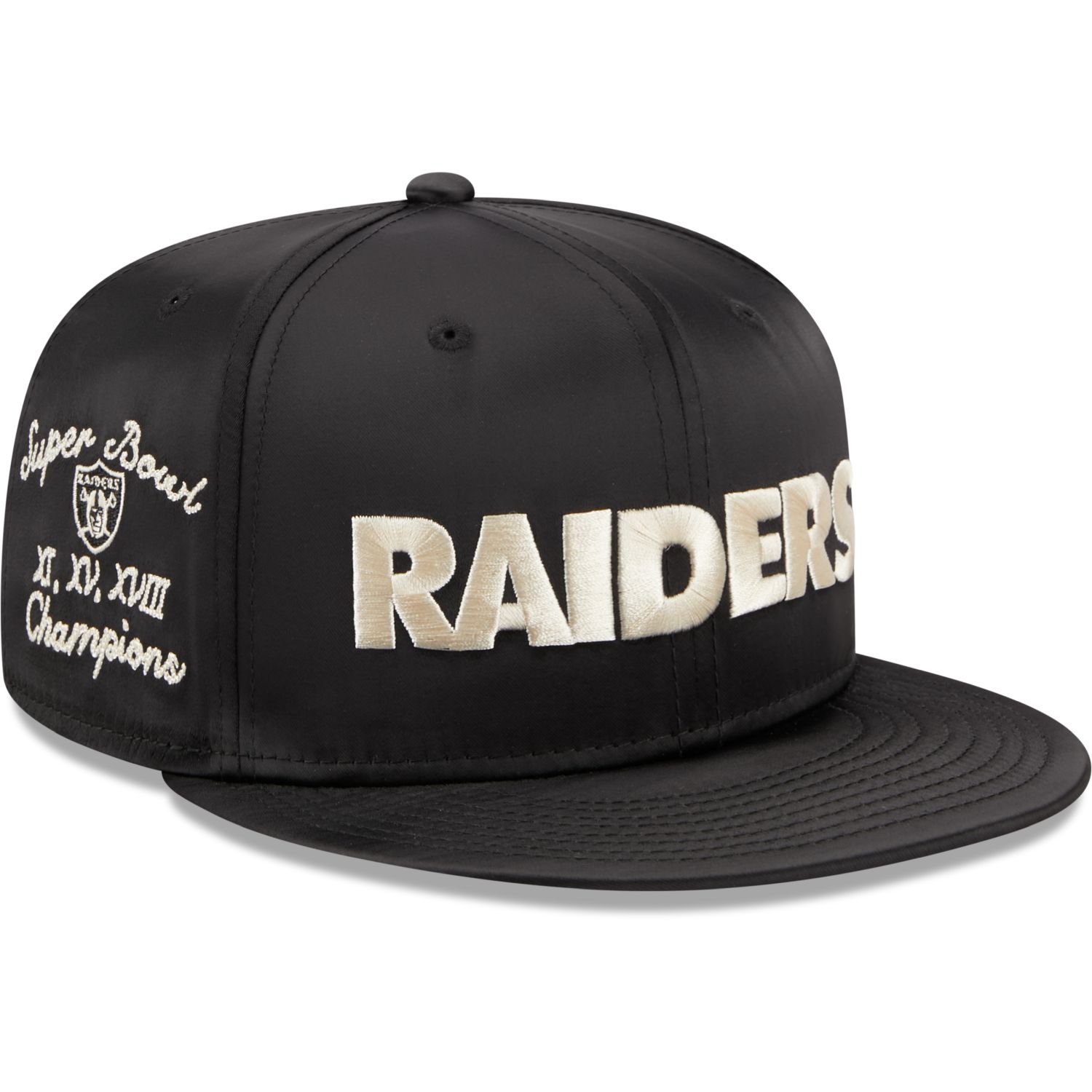 New Era 9Fifty Snapback Cap - SATIN SCRIPT Las Vegas Raiders | Snapback ...